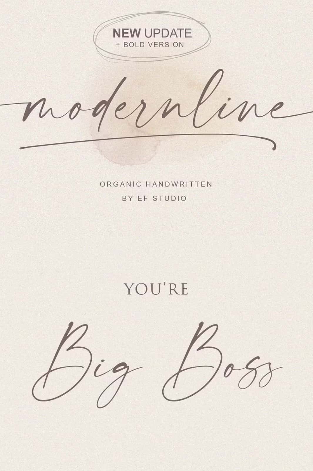 modernline | handwritten font - Coreografy