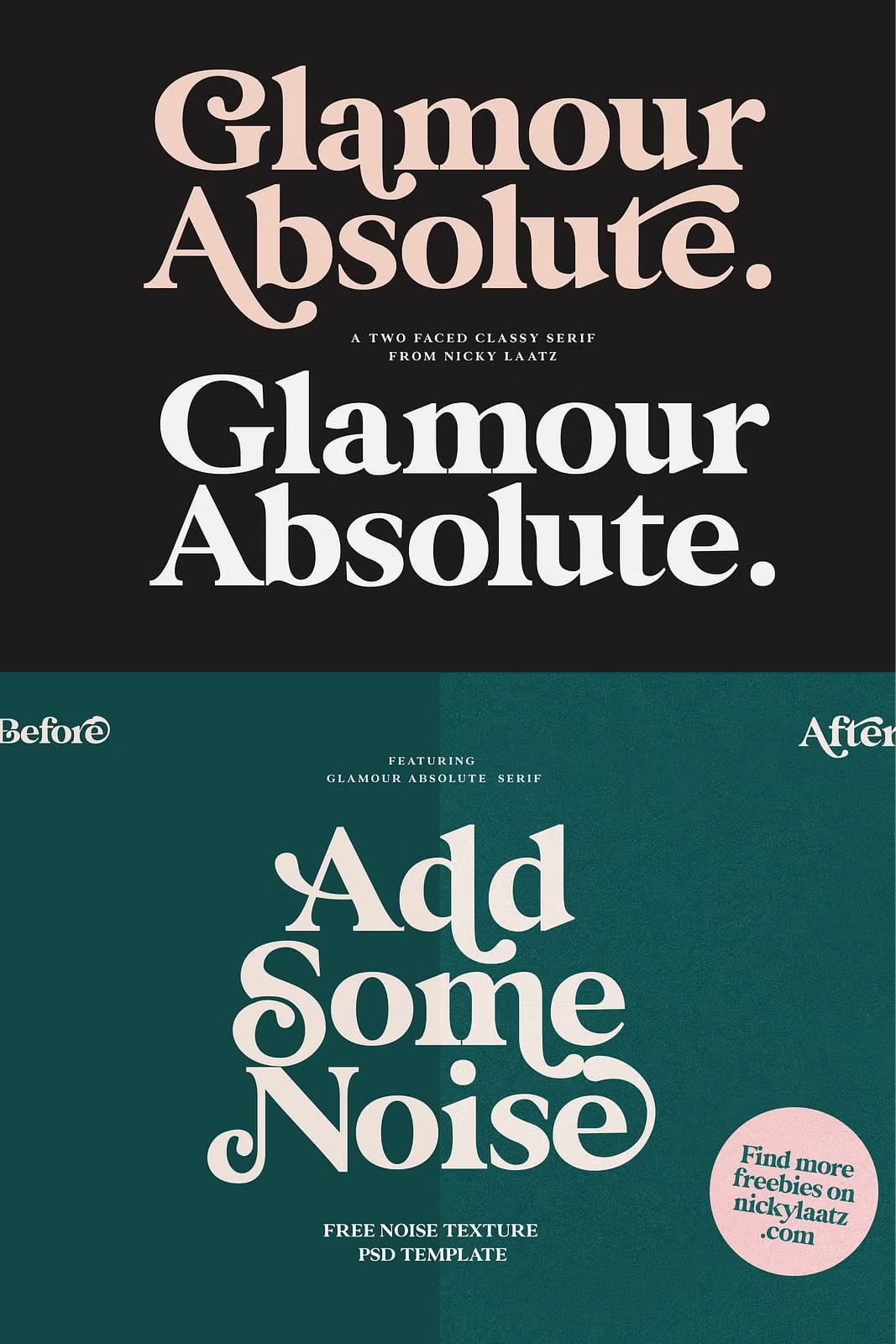 Glamour Absolute Modern/Vintage Font - Coreografy