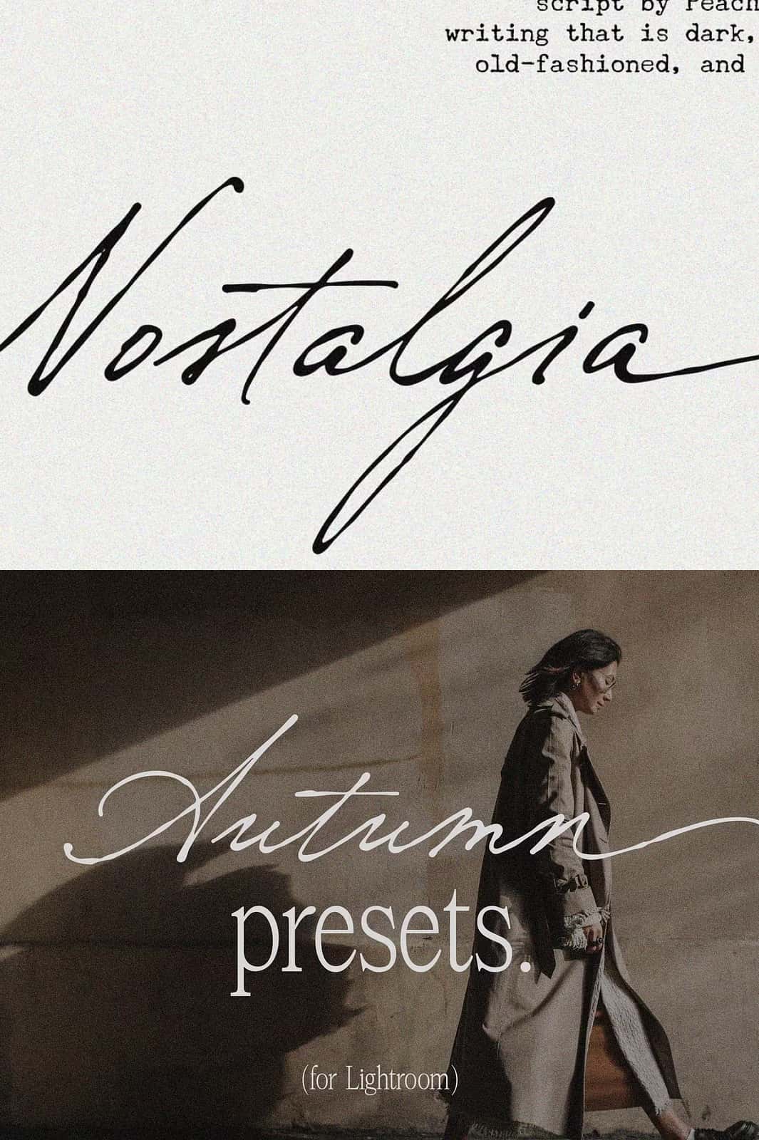 Nostalgia // Vintage Script Font - Coreografy